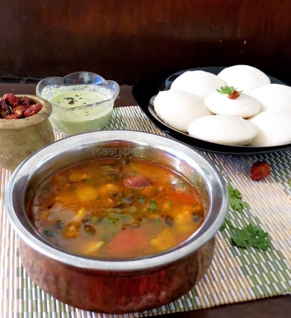 Sambhar Recipe | How To Make Vegetable Sambhar +Video » Maayeka